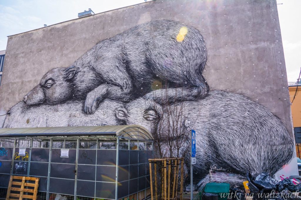 Szlakiem warszawskich murali - Witki na walizkach